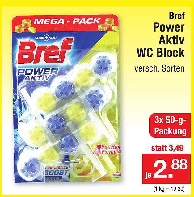 Bref Power Aktiv Wc Block Angebot bei Zimmermann - 1Prospekte.de