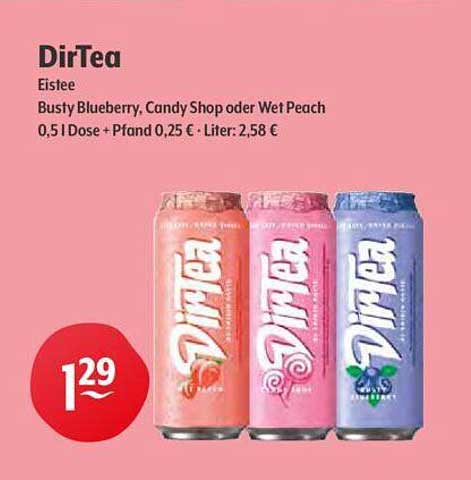 DirTea Eistee Angebot bei Dursty - 1Prospekte.de