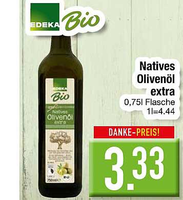 Edeka Bio Natives Olivenöl Extra Angebot bei Edeka Scherer - 1Prospekte.de