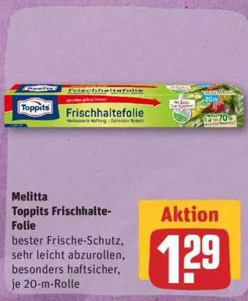 Melitta Toppits Frischehalte-folie Angebot bei REWE - 1Prospekte.de