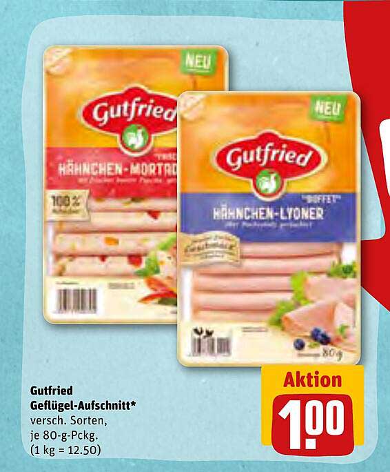Gutfried Geflügel-aufschnitt Angebot bei REWE Kaufpark - 1Prospekte.de