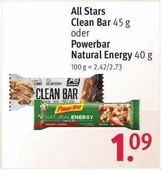 All Stars Clean Bar Oder Powerbag Natural Energy Angebot bei ROSSMANN ...