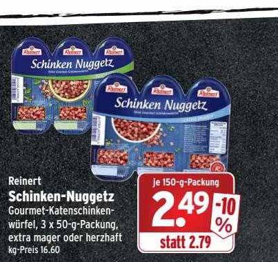 Reinert Schinken-nuggetz Angebot bei Wasgau - 1Prospekte.de