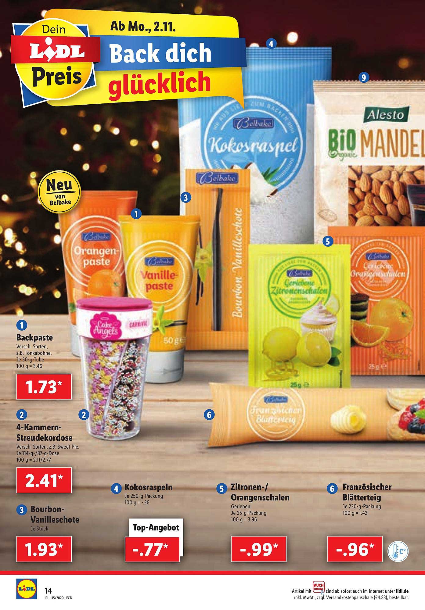 Backpaste Angebot bei Lidl - 1Prospekte.de