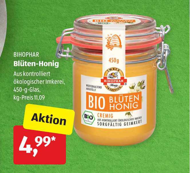Bihophar Blüten Honig Angebot bei ALDI SÜD - 1Prospekte.de