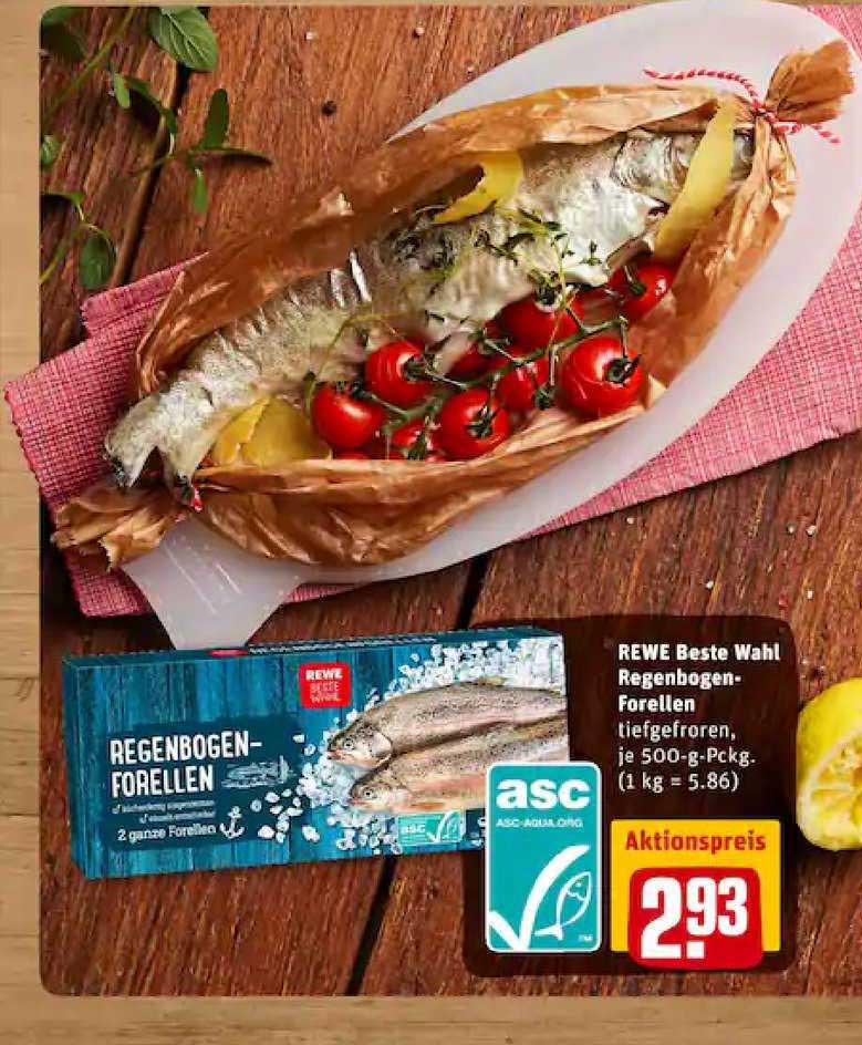 Rewe Beste Wahl Regenbogen Forellen Angebot bei REWE - 1Prospekte.de