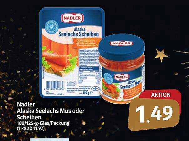 Nadler Alaska Seelachs Mus Oder Scheiben Angebot bei Markant ...
