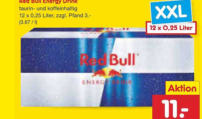 Red Bull Energy Drink Angebot bei Netto Marken-Discount - 1Prospekte.de