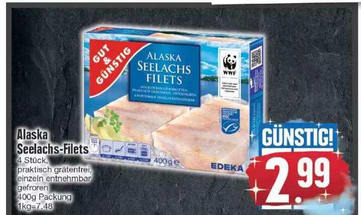 Alaska Seelachs-filets Angebot bei EDEKA - 1Prospekte.de
