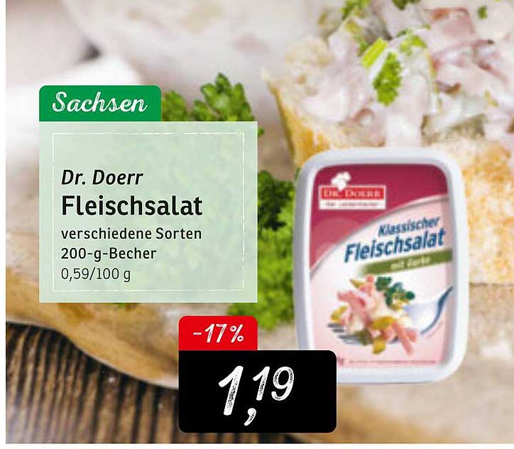 Dr. Doerr Fleischsalat Angebot bei KONSUM