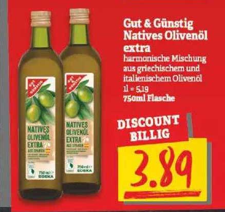 Edeka Bio Natives Olivenöl Extra Angebot bei EDEKA