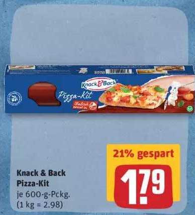 Knack & Back Pizza-kit Angebot bei REWE - 1Prospekte.de