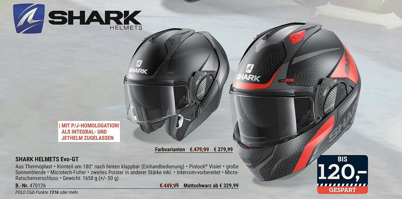Shark Helmets Evo-gt Angebot bei Polo - 1Prospekte.de