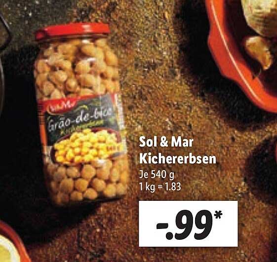 Sol & Mar Kichererbsen Angebot bei Lidl - 1Prospekte.de
