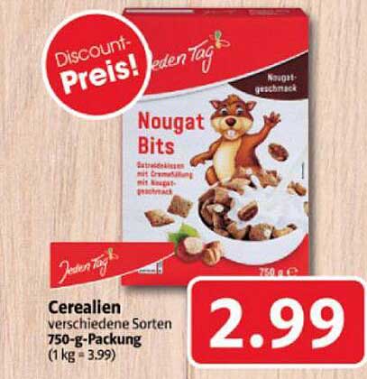 Cerealien Verschiedene Sorten Angebot bei Markant Markt - 1Prospekte.de