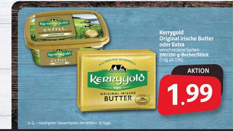 Kerrygold Original Irische Butter Oder Extra Verschiedene Sorten ...