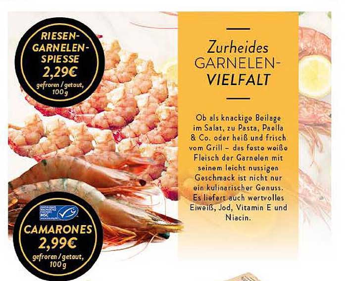 Riesen-garnelen-spiesse Camarones Angebot bei Edeka Zurheide ...