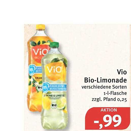 Vio Bio Limonade Angebot bei Feneberg - 1Prospekte.de