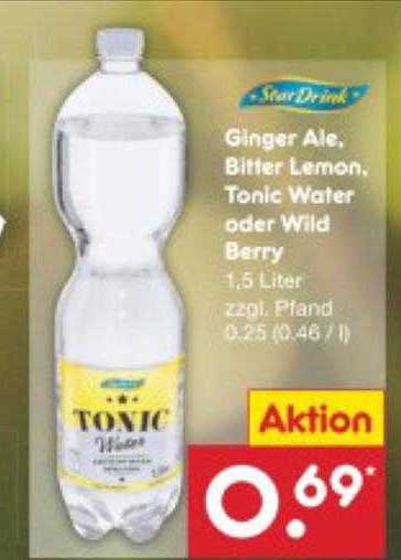Ginger Ale, Bitter Lemon, Tonic Water Oder Wild Berry Angebot bei Netto ...