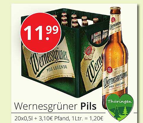 Wernesgrüner Pils Angebot bei Sagasser