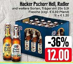 Hacker Pschorr Hell, Radler Angebot bei EDEKA - 1Prospekte.de