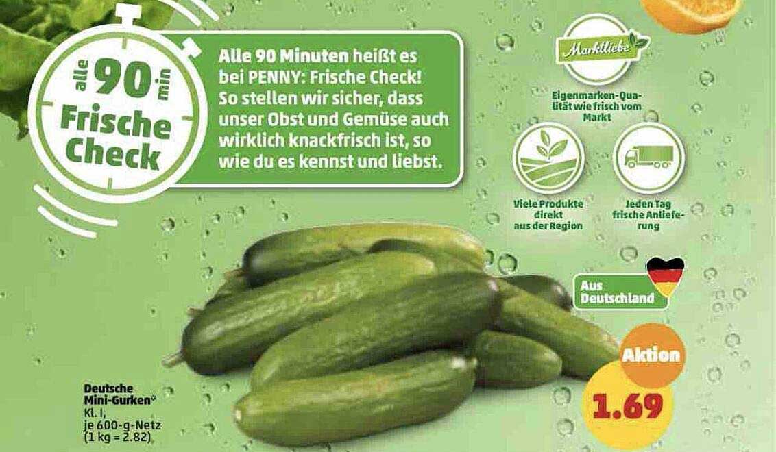 Deutsche Mini-gurken Angebot bei Penny - 1Prospekte.de