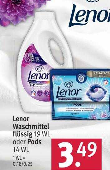 Lenor Waschmittel Flüssig Oder Pods Angebot bei ROSSMANN - 1Prospekte.de