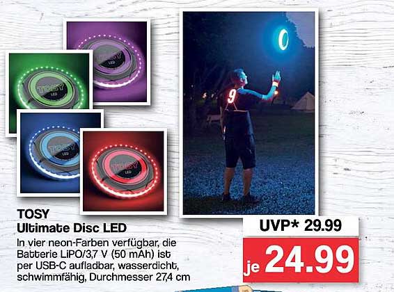 Tosy Ultimate Disc Led Angebot bei Famila Nordwest - 1Prospekte.de