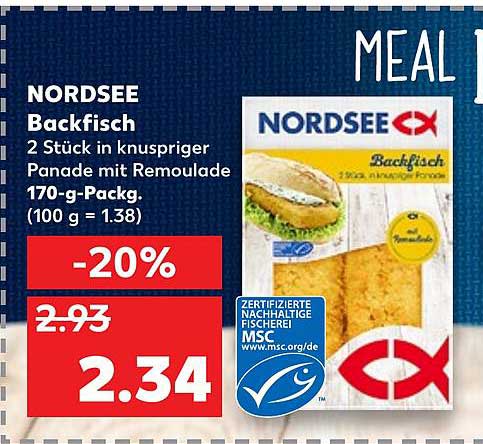 Nordsee Backfisch Angebot bei Kaufland