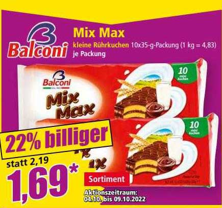 Balconi Mix Max Angebot bei NORMA - 1Prospekte.de