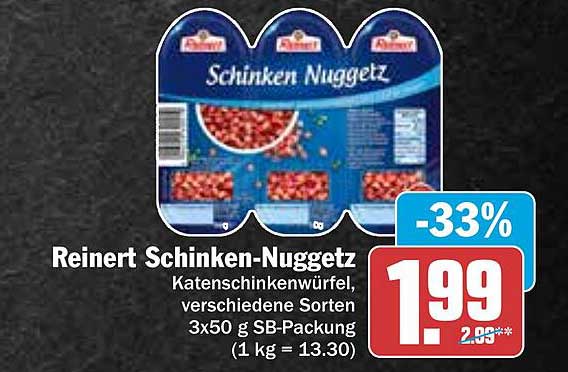 Reinert Schinken-nuggetz Angebot bei AEZ - 1Prospekte.de
