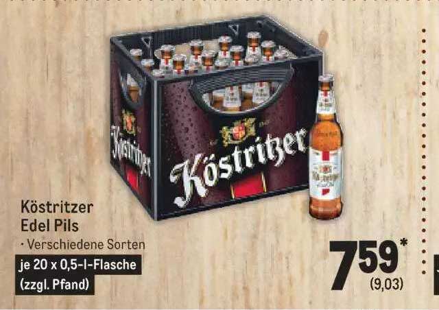 Köstritzer Edel Pils Angebot bei METRO - 1Prospekte.de