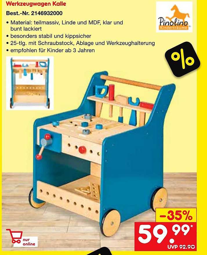 Pinolino Werkzeugwagen Kalle Angebot bei Netto Marken-Discount ...