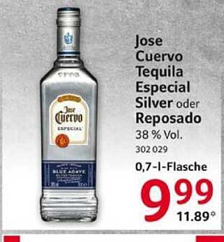 Jose Cuervo Tequilla Especial Silver Oder Reposado Angebot bei Selgros ...