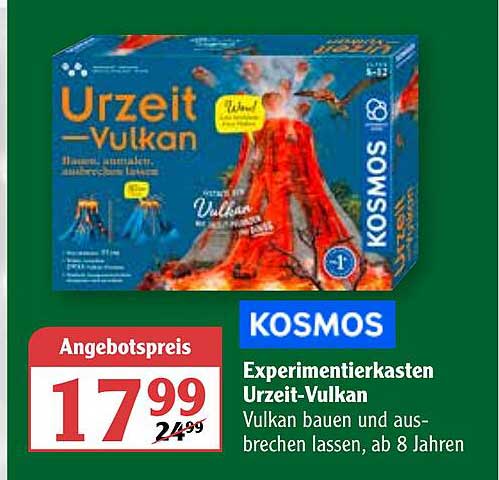 Kosmos Experimentierkasten Urzeit-vulkan Angebot bei Globus - 1Prospekte.de