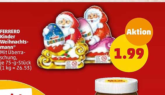 Ferrero Kinder Weihnachtsmann Angebot bei Penny - 1Prospekte.de