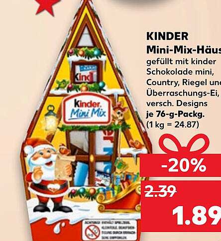 Kinder Mini-mix Angebot bei Kaufland - 1Prospekte.de