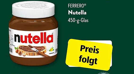 Ferrero Nutella Angebot bei ALDI SÜD - 1Prospekte.de
