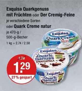 Exquisa Quarkgenuss Mit Früchten Oder Der Cremig-feine Oder Quark Creme ...