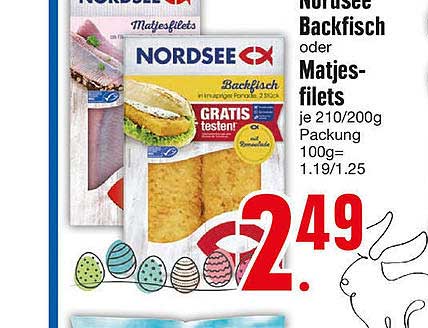 Nordsee Backfisch Oder Matjes Filets Angebot bei EDEKA - 1Prospekte.de