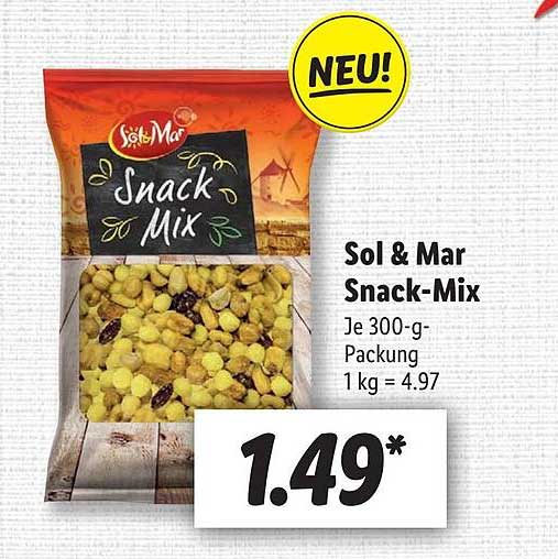 Sol & Mar Snack Mix Angebot bei Lidl - 1Prospekte.de
