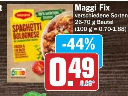 Maggi Fix Angebot bei Hit