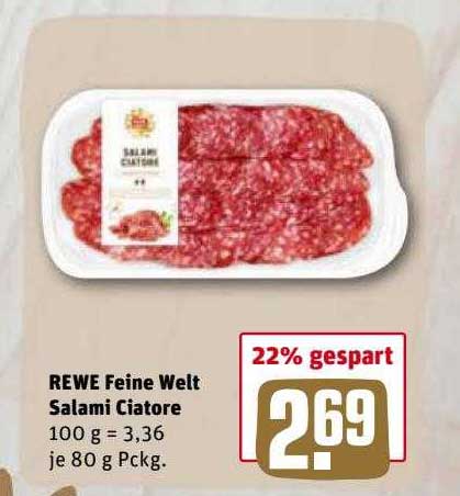 Rewe Feine Welt Salami Ciatore Angebot bei Kaufpark