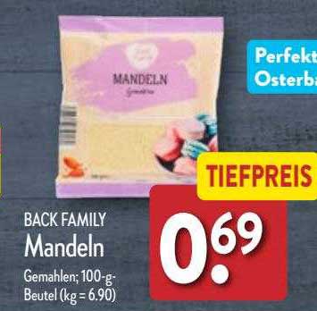 Back Family Mandeln Angebot bei ALDI Nord - 1Prospekte.de