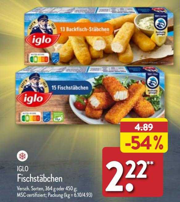 Iglo Fischstäbchen Angebot bei ALDI Nord - 1Prospekte.de