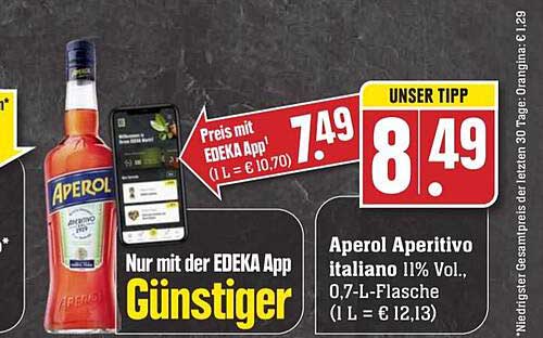 Aperol Aperitivo Italiano Angebot bei EDEKA - 1Prospekte.de