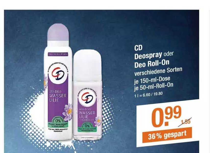 Cd Deospray Oder Deo Roll-on Angebot bei V-Markt - 1Prospekte.de