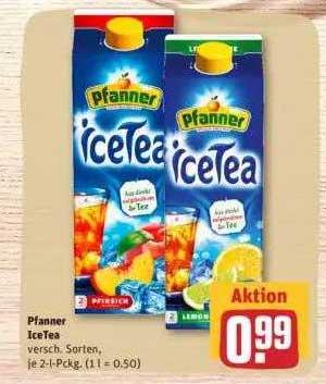 Pfanner Ice Tea Angebot bei REWE - 1Prospekte.de