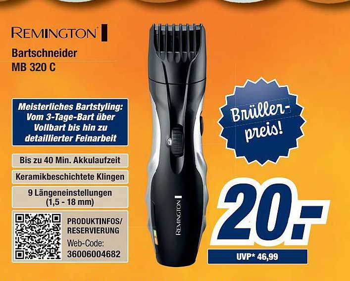 Remington Bartschneider Mb 320 C Angebot bei Expert Bening - 1Prospekte.de