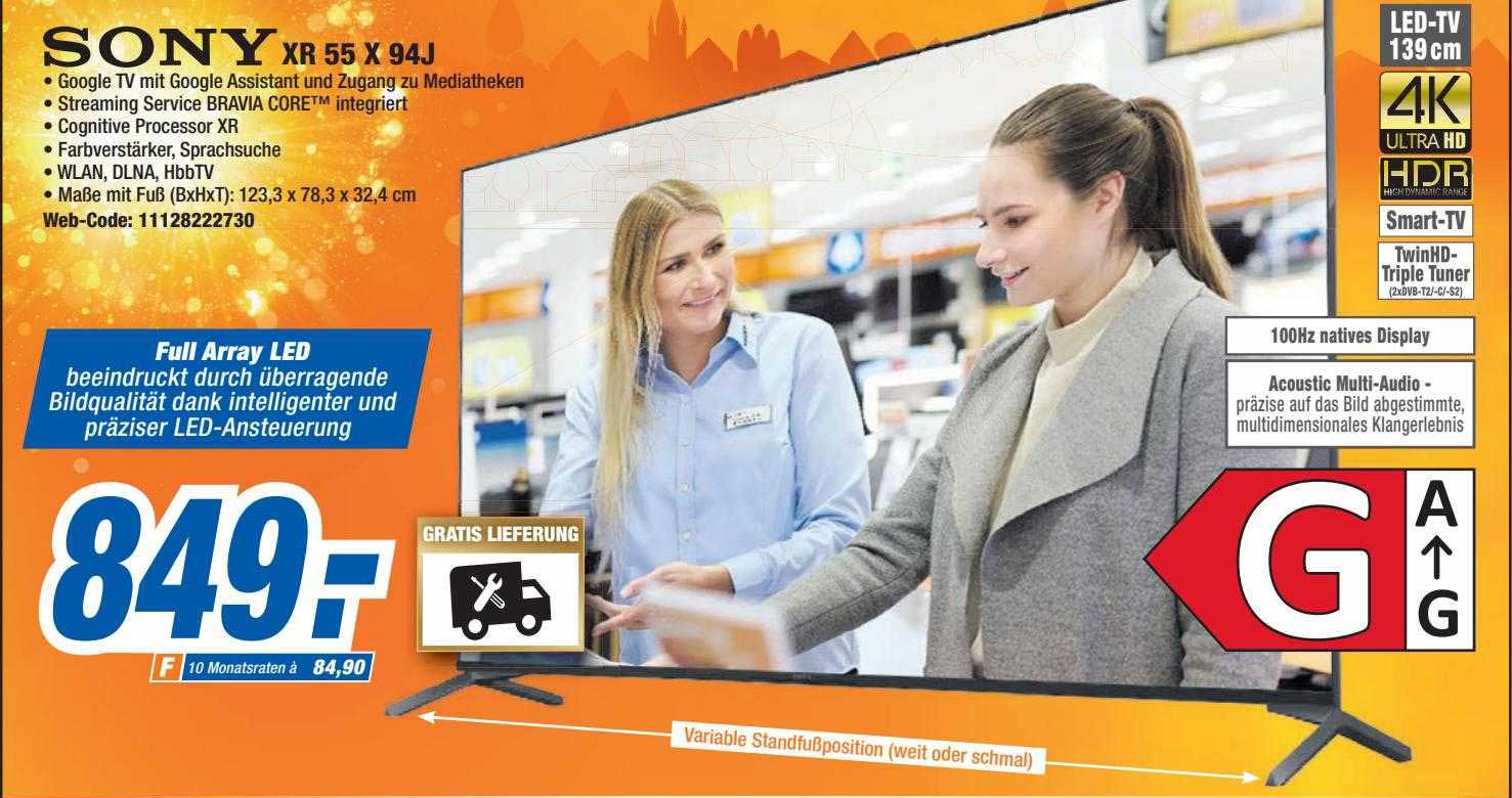 Sony Xr 55 X 94j Angebot bei Expert - 1Prospekte.de